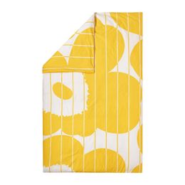 Marimekko - Vesi Unikko Deckenbezug, 150 x 210, spring yellow / ecru