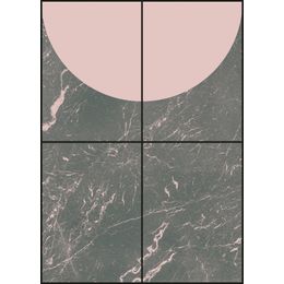 Komar Fototapete "Zenit" Tapeten 200x280 cm (Breite x Höhe) Gr. B/L: 200 m x 280 m, Rollen: 1 St., rosa (rosa, grau) Fototapeten Kunst
