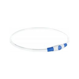 Trixie Hundehalsbandleuchte Flash Leuchtring USB blau