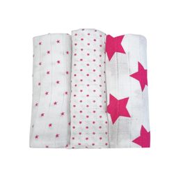 Babymajawelt Stoffwindeln Baby Mullwindeln "Stars" 80x80 cm 3er Pack