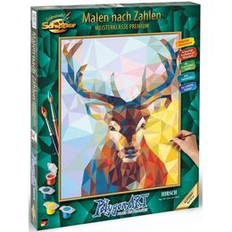 Schipper Malen nach Zahlen Master Premium 40x50cm Polygon-Art Hirsch 609460737