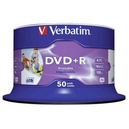 Verbatim DVD-Rohling 16x DVD+R Printable 50er Spindel