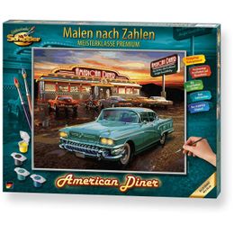 Schipper Malen nach Zahlen Malen nach Zahlen Premium 40x50cm American Diner 609130877