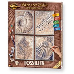 Schipper Malen nach Zahlen Malen nach Zahlen Master Class Quattro 4x18/24cm Fossilien 609340876