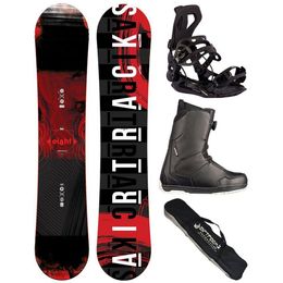 Airtracks Snowboard Herren Snowboard Komplett Set Eight Rocker Wide » Mod. 23 (Snowboard Set Eight Rocker+Bindung Master+Boots+Bag