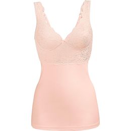 w&auml;schepur Damen BH-Hemd mit 2-geteilten Cups apricot, Gr&ouml;&szlig;e 48