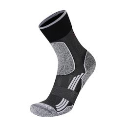 RYWAN No Limit Running Socks Sportsocke, Schwarz/Grau, Gr. 44-46