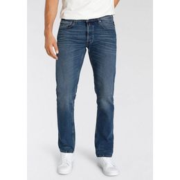 Replay Straight-Jeans GROVER in dezenter Used-Waschung, blau