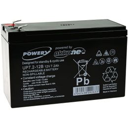 Powery Bleiakku für USV APC Back-UPS BE700G-GR Bleiakkus 7200 mAh (12 V)