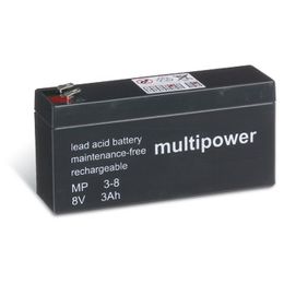 Powery Powery Bleiakku (multipower) MP3-8 Bleiakkus 3000 mAh (8 V)