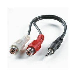 ROLINE 3,5mm (ST)-zu-Cinch (2x BU) Kabel Audio-Kabel