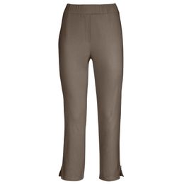 Adelina by Scheiter Damen 7/8-Hose in Bengalin-Qualit&auml;t, taupe, Gr&ouml;&szlig;e 54