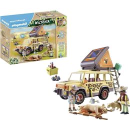 Playmobil® Konstruktions-Spielset Mit dem Geländewagen bei den Löwen (71293)