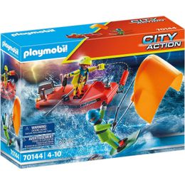 Playmobil® Konstruktions-Spielset 70144 Seenot: Kitesurfer-Rettung mit Boot