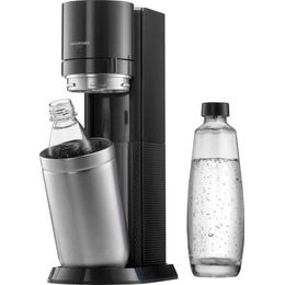 SodaStream Wassersprudler DUO, (Set, 3-tlg), Umsteiger,+Glasflasche,Kunststoffflasche, KEIN CO2-Zylinder, schwarz