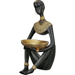 Gilde Afrikafigur Figur Amari (1 St), goldfarben|schwarz