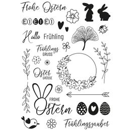 buttinette Silikonstempel "Ostern & Frühjahr"