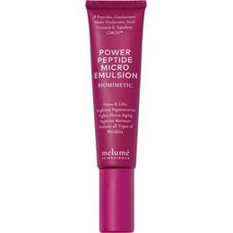 melumé Skinscience Gesicht Gesichtspflege Power Peptide Micro Emulsion