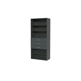 Regal Multischrank-System - grau - 80 cm - 185 cm - 40 cm - Sconto