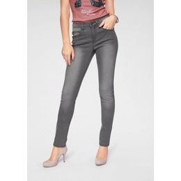 Arizona Slim-fit-Jeans Curve-Collection High Waist, grau