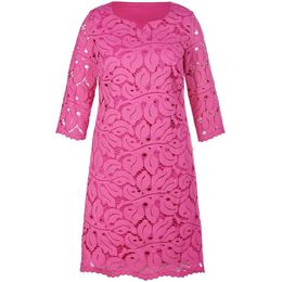 Spitzen-Kleid 3/4-Arm Anna Aura pink