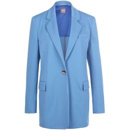 Jersey-Blazer im Oversized-Schnitt BOSS blau