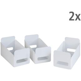 Wenko Organizer Universal (Set, 6 St), für Küche und Haushalt, faltbar, Kunststoff, weiß