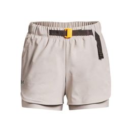 Under Armour 2in1-Trainingsshorts in Beige - L