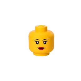Lego Aufbewahrungskopf Groß, Gelb, Mädchen