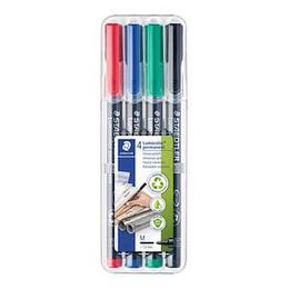 Staedtler Lumocolor Folienstifte-Set farbsortiert permanent 4 St.