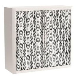 PAPERFLOW easyOffice Black & White Rollladenschrank 60484 2 Fachböden 110,0 x 41,5 x 104,0 cm