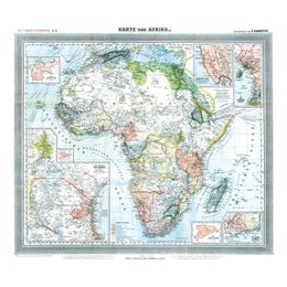 Historische Karte: Afrika, 1890 (Plano) - Friedrich Handtke, Karte (im Sinne von Landkarte)
