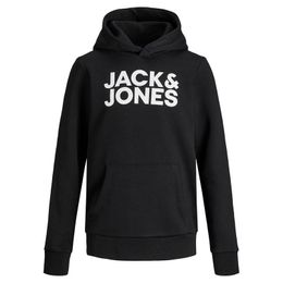 Jack & Jones JACK & JONES - Kapuzen-Sweatshirt JJECORP LOGO in black, Gr.140