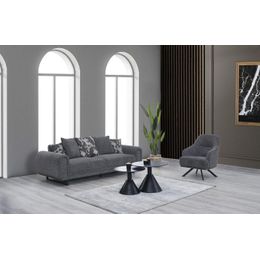 JVmoebel Wohnzimmer-Set Polstermöbel Wohnzimmer Sofa Dreisitzer Modern Sessel Luxus