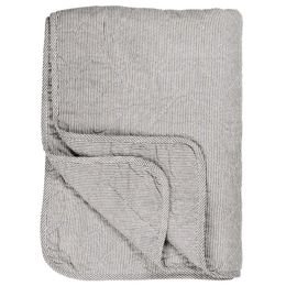 Wohndecke Decke Quilt Tagesdecke Überwurf Gestreift Grau Weiß IB Laursen 0788-16