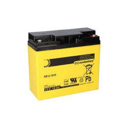 sunbattery Ersatzakku kompatibel mit ABUS BT2190 12V 18Ah Bleiakkus