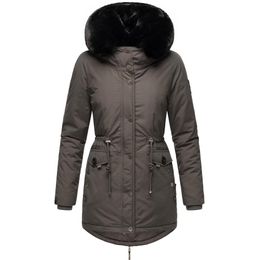 Navahoo Mantel 'Sweety Deluxe' Damen Größe XXL anthrazit / schwarz Winterjacke