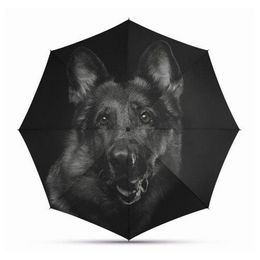Happy Rain Taschenregenschirm Mini AC dog Automatik Regenschirm Umbrella Schirm Hund 42288