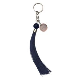 Saraswati Schlüsselanhänger Schlüsselanhänger "Blume des Lebens" Nylon schwarz 18cm