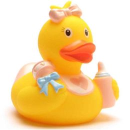 Lilalu Badespielzeug Badeente Baby Mädchen Quietscheente