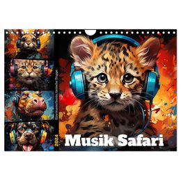 Calvendo Wandkalender Musik Safari (Wandkalender 2024 DIN A4 quer)