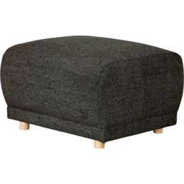 Home Affaire Polsterhocker Lemps, passend zum Ecksofa, B/T/H: 70/63/45 cm, schwarz