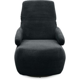 DOMO collection Sessel 700015 mit Rückenverstellung und Drehfunktion, wahlweise auch mit Wippfunktion, schwarz