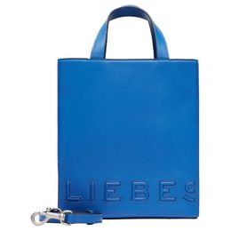 Liebeskind Berlin Henkeltasche PAPER BAG LOGO CARTER Paperbag S, in schlichter Optik, blau