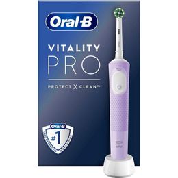 Oral-B Elektrische Zahnbürste Vitality Pro, Aufsteckbürsten: 1 St., 3 Putzmodi, lila