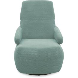 DOMO collection Sessel 700015 mit Rückenverstellung und Drehfunktion, wahlweise auch mit Wippfunktion, grün
