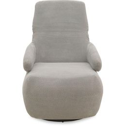 DOMO collection Sessel 700015 mit Rückenverstellung und Drehfunktion, wahlweise auch mit Wippfunktion, grau