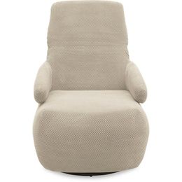DOMO collection Sessel 700015 mit Rückenverstellung und Drehfunktion, wahlweise auch mit Wippfunktion, beige