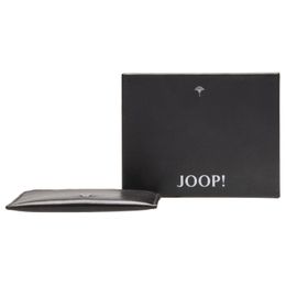 JOOP! Kartenetui cardona peteus cardholder h8, mit silberfarbenem Detail, schwarz