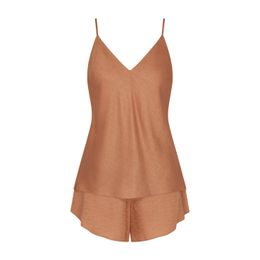 Triumph - Pyjama-Set - Brown 40 - Silky Sensuality J - Homewear für Frauen